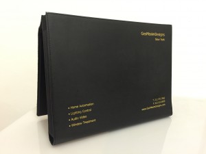 Laser-CutZ | Leather presentation folder case laser engraving and gold ...